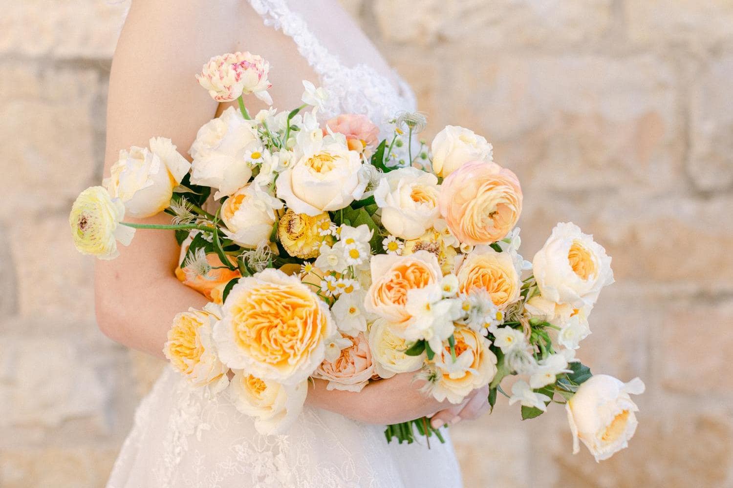 Yellow And White Rose Bouquets