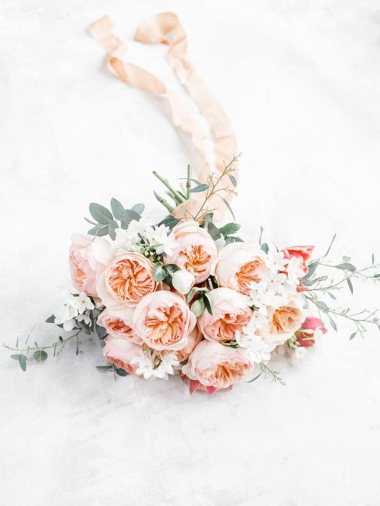 How to Dress Your Wedding with Peach Roses - David Austin Wedding and ...