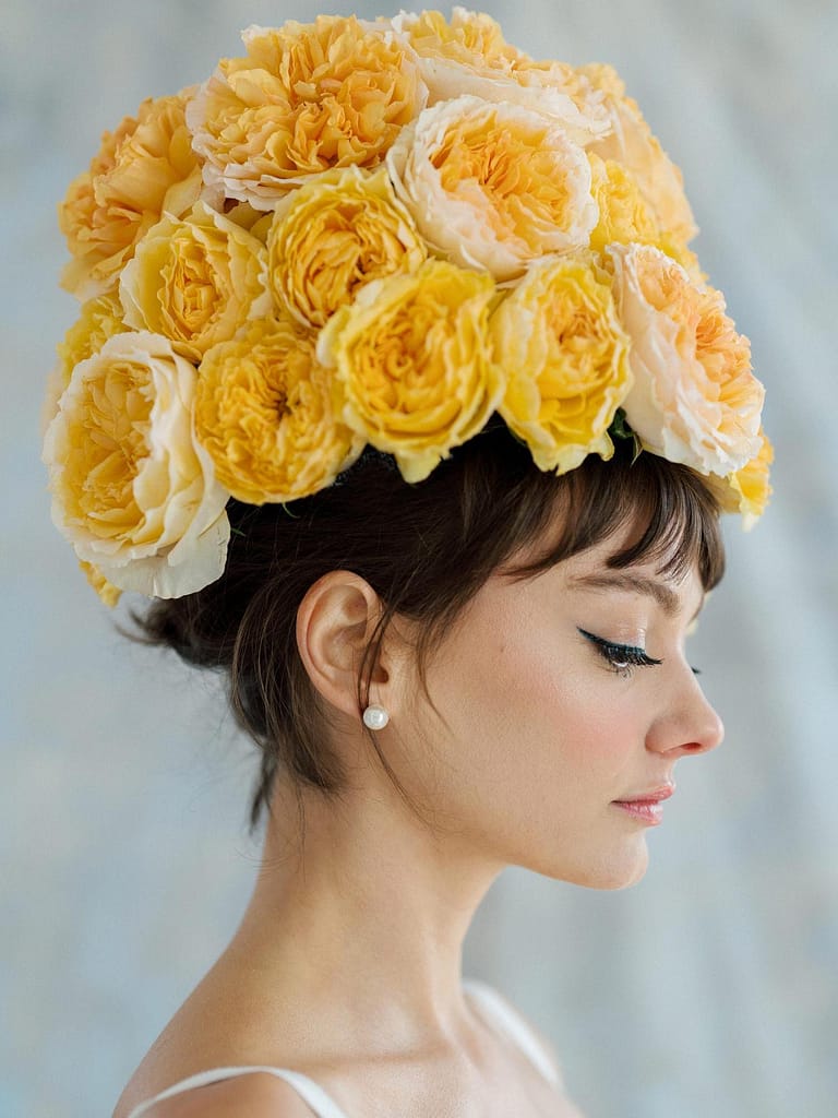 Trend Alert - The New Floral Headpiece - David Austin Wedding and Event ...
