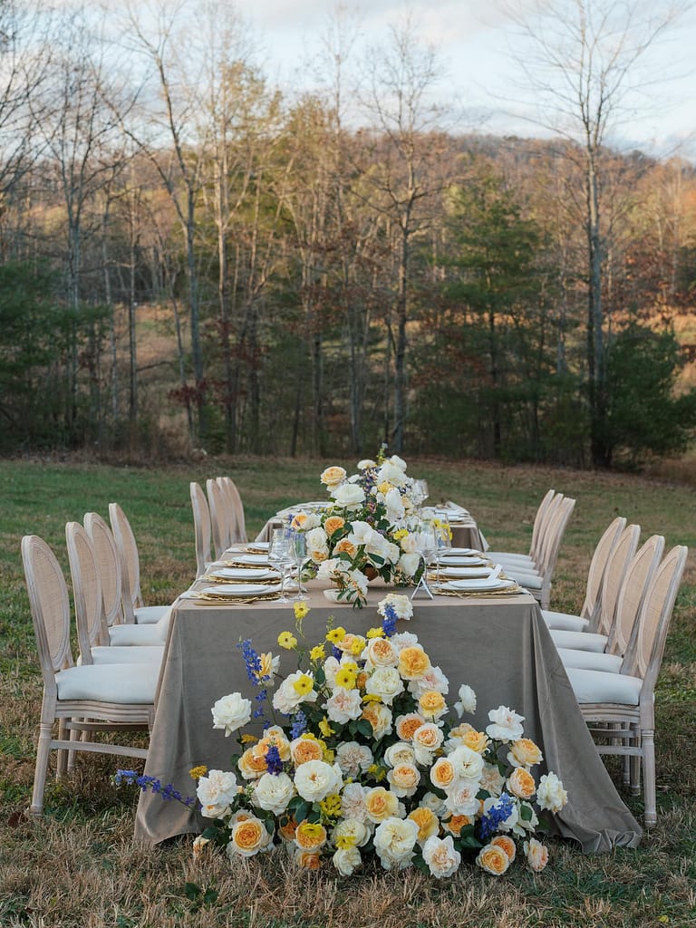 Outdoor Wedding Receptions - David Austin Wedding and Event Roses