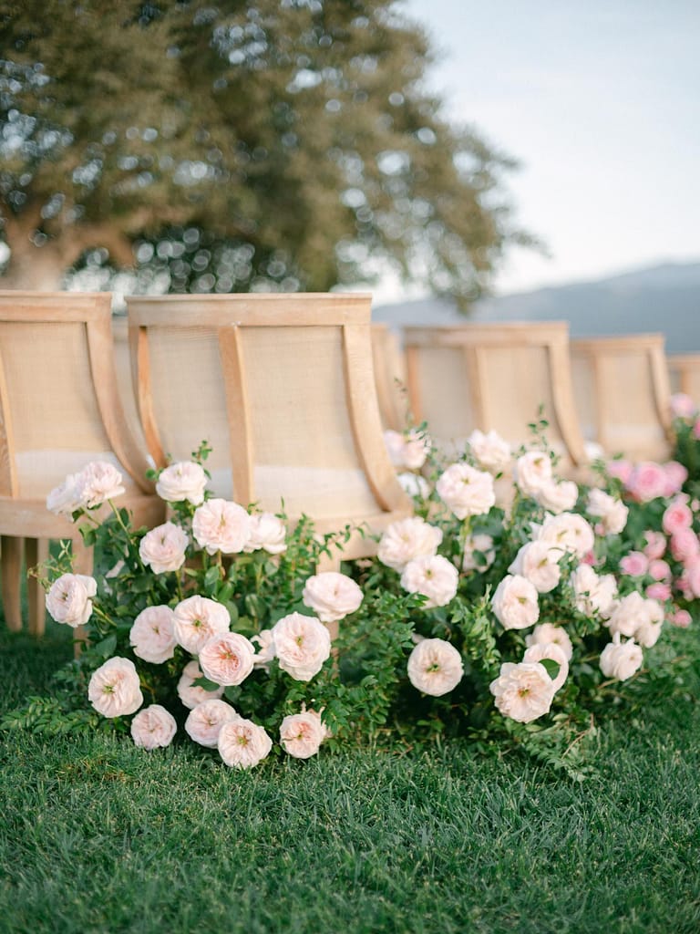 Wedding Aisle Flower Inspiration - David Austin Wedding and Event Roses